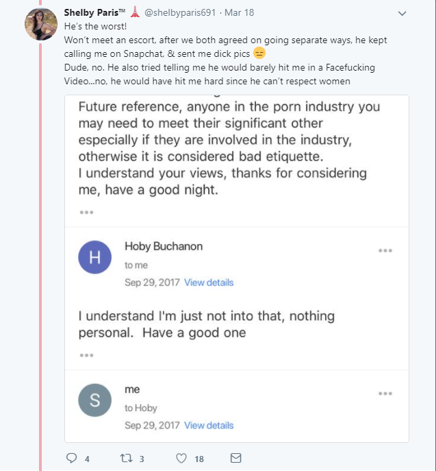 Ginger Banks @gingerbanks1 Tells her Hoby Buchanon Story #NoMeansNo ...