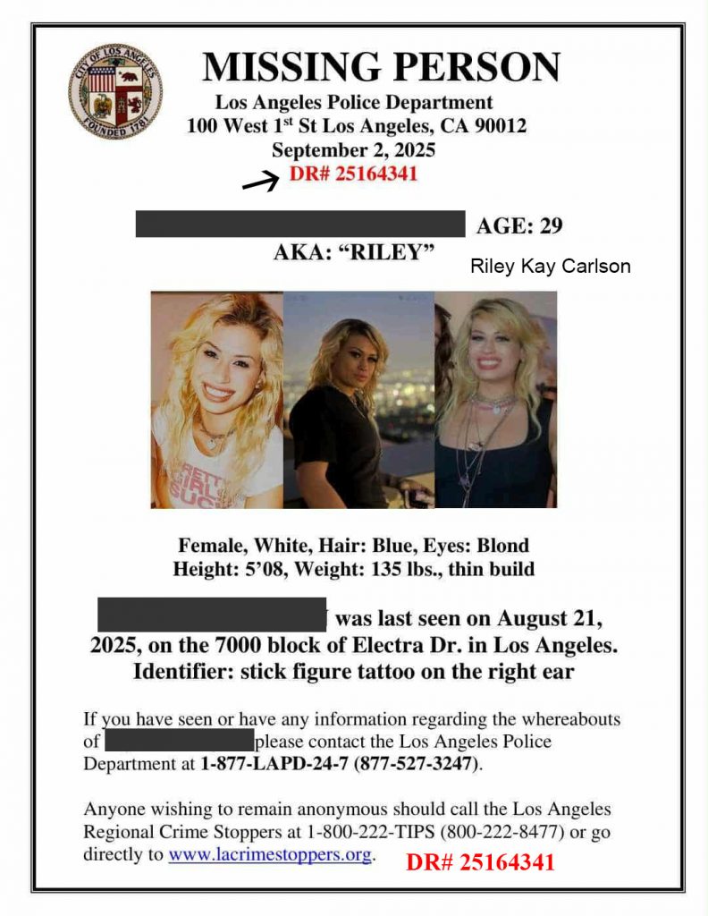 Adult Film Actress “Riley Kay” Reported Missing in Los Angeles *Found ...